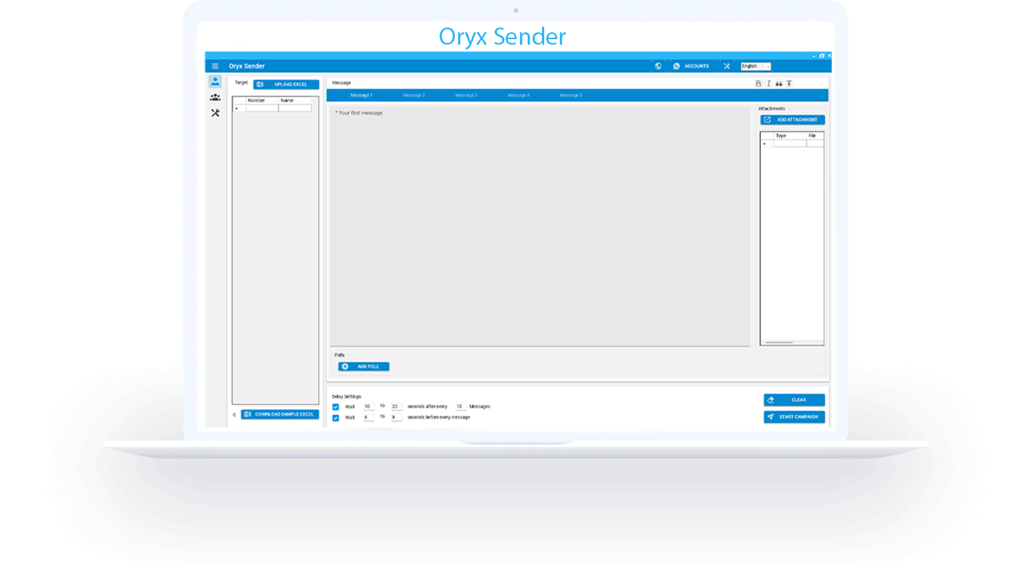 Oryx Sender - Smart Technology Oasis